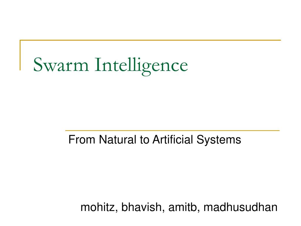 PPT - Swarm Intelligence PowerPoint Presentation, free download - ID ...