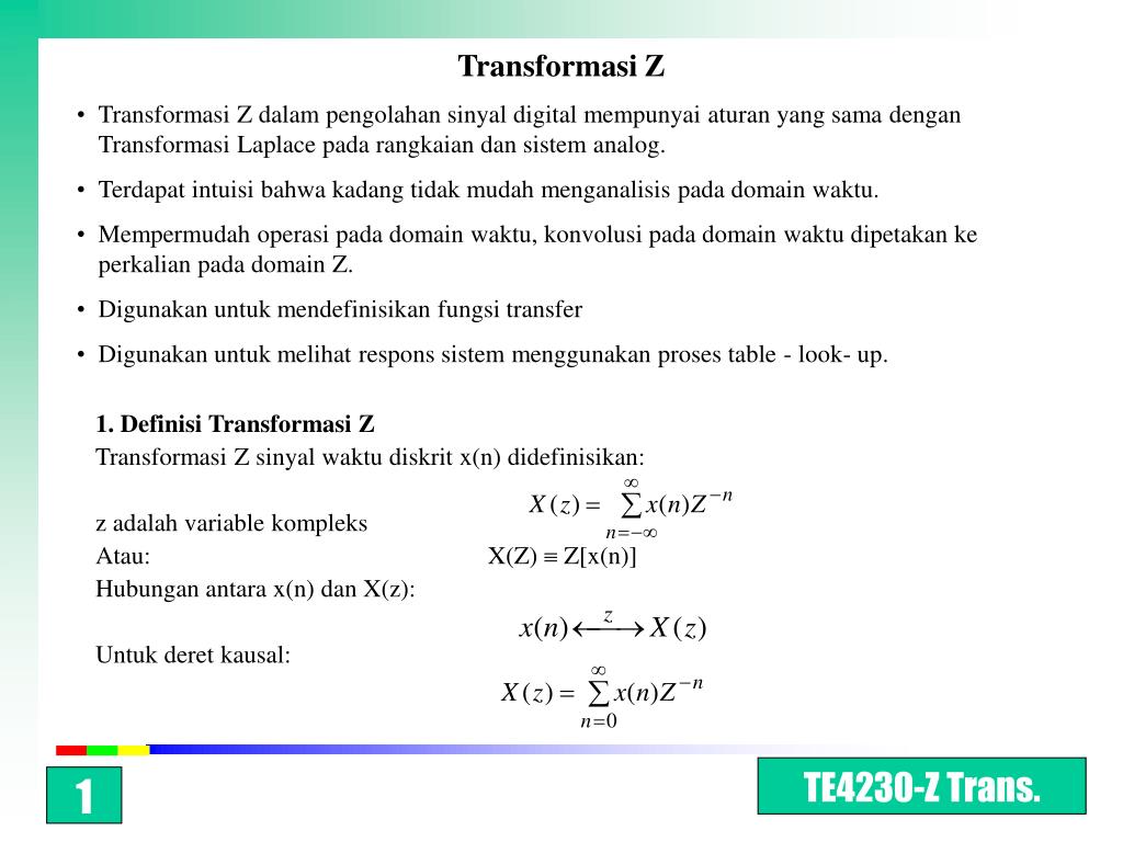 PPT - Transformasi Z PowerPoint Presentation, free download - ID:5653584