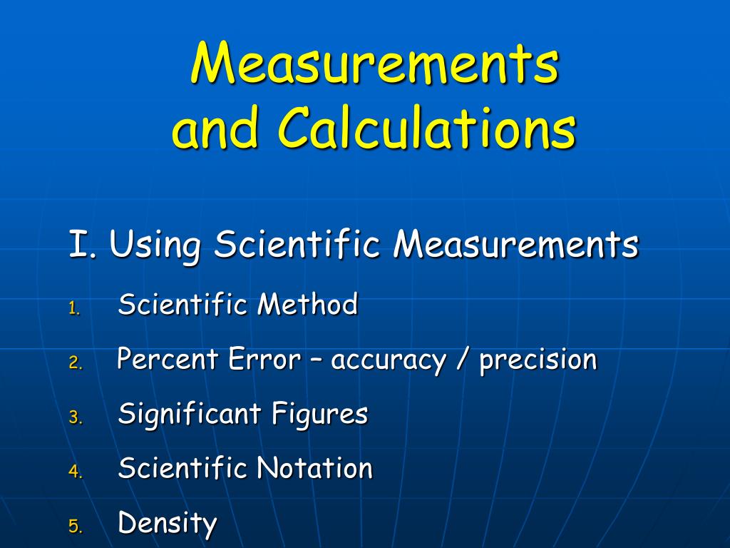 PPT - Measurements and Calculations PowerPoint Presentation, free ...