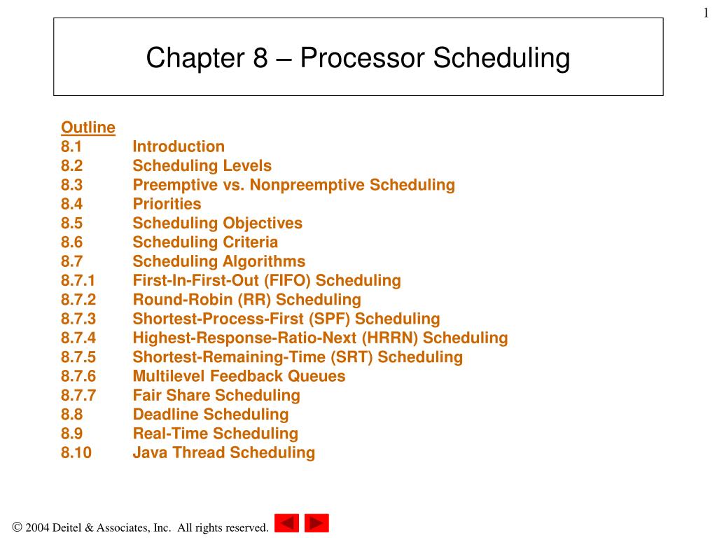 PPT - Chapter 8 – Processor Scheduling PowerPoint Presentation, free ...