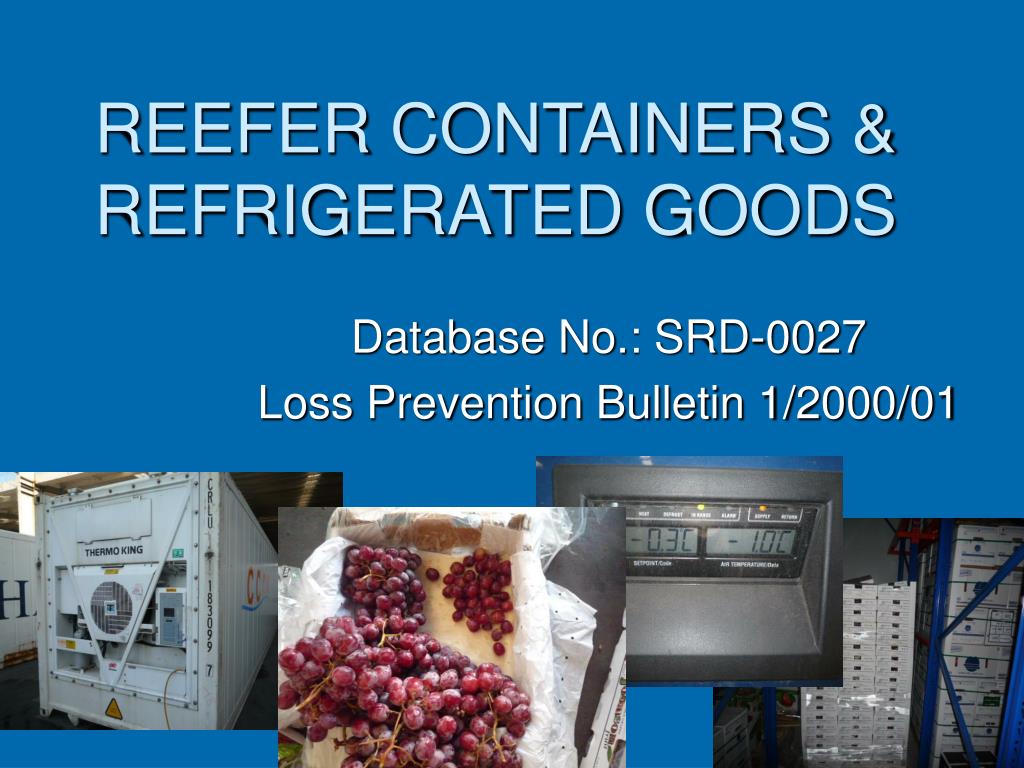PPT - REEFER CONTAINERS & REFRIGERATED GOODS PowerPoint Presentation ...