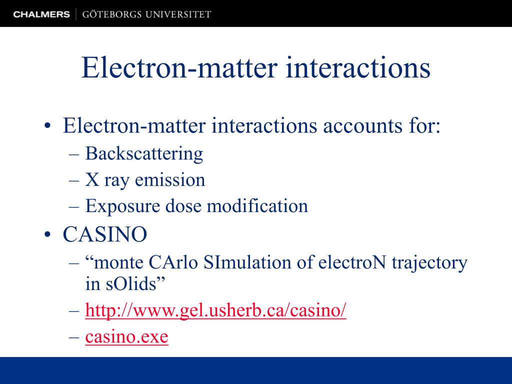 PPT - Electron-matter interactions PowerPoint Presentation, free download - ID:5657727