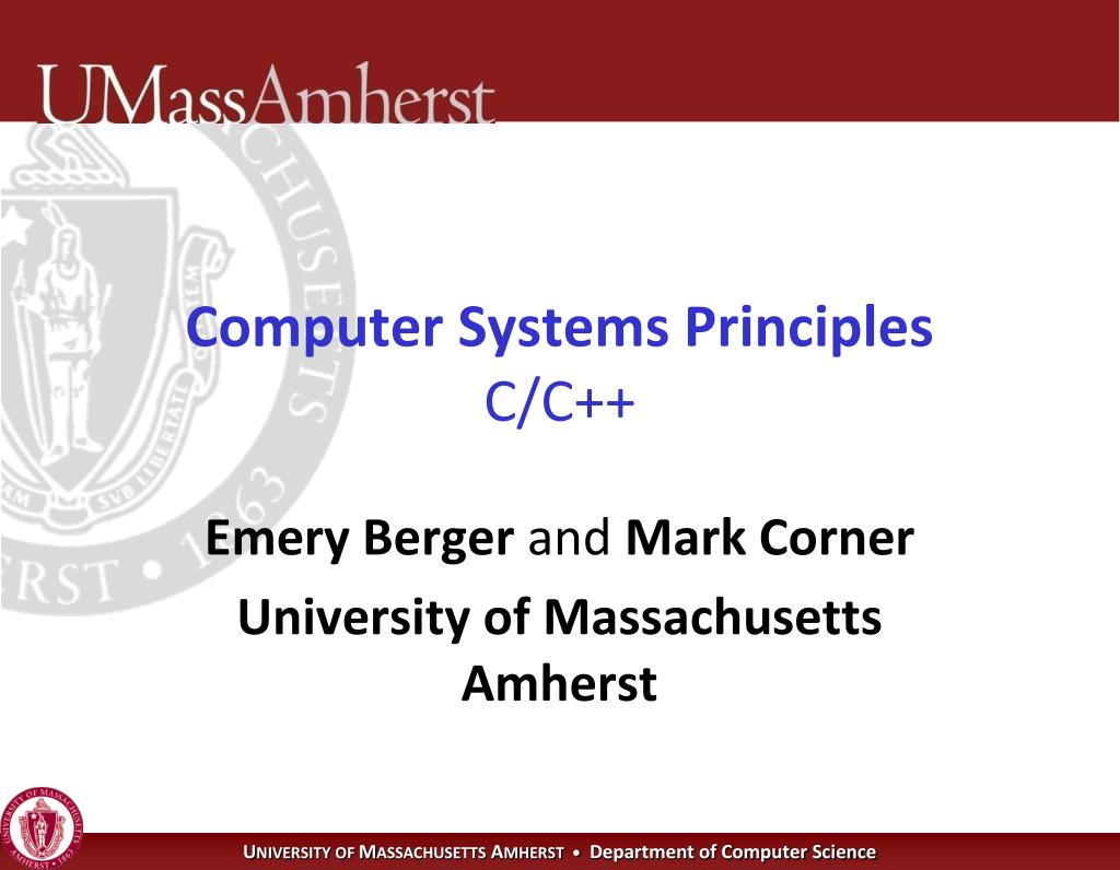 PPT - Computer Systems Principles C/C++ PowerPoint Presentation, free ...