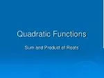 PPT - QUADRATIC FUNCTIONS PowerPoint Presentation, free download - ID ...