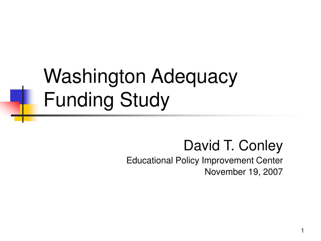 PPT - Comprehensive Funding Study for Education Adequacy in Washington ...