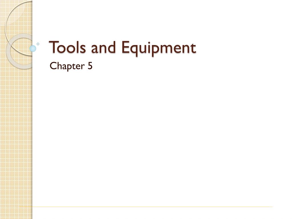 PPT - Tools and Equipment PowerPoint Presentation, free download - ID ...