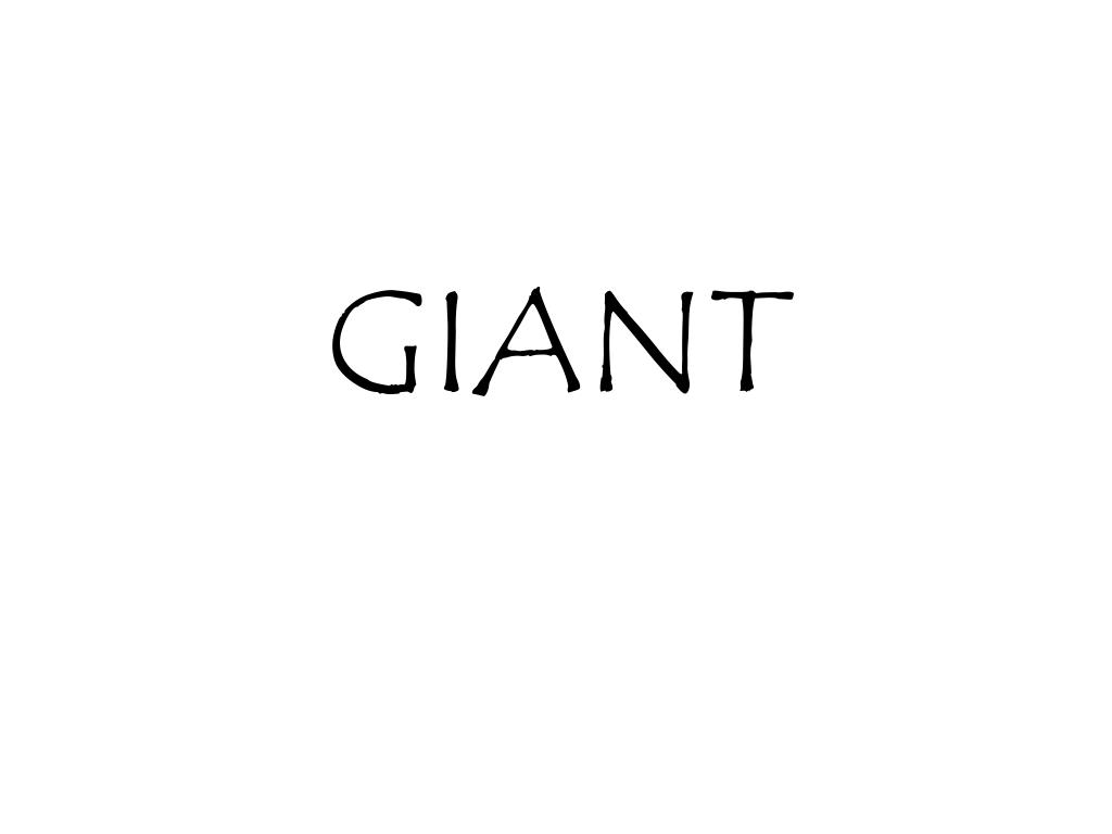 PPT - GIANT PowerPoint Presentation, free download - ID:5668633