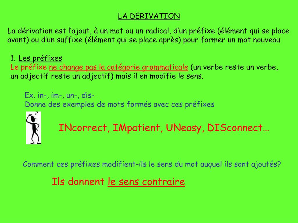 PPT - LA DERIVATION PowerPoint Presentation, free download - ID:5669620
