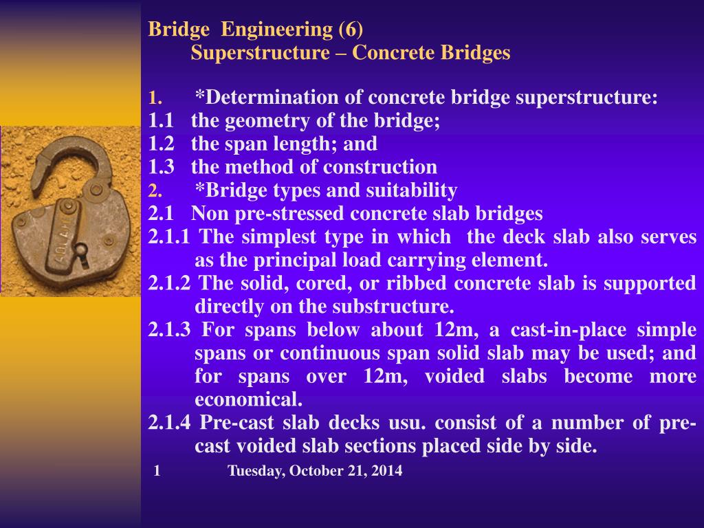 PPT - Bridge Engineering (6) Superstructure – Concrete Bridges ...