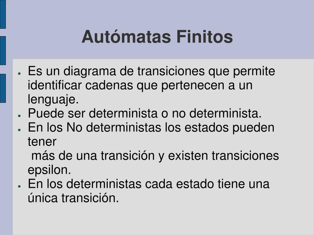 PPT - Autómatas Finitos PowerPoint Presentation, free download - ID:5672168