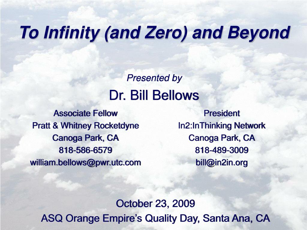 PPT - To Infinity (and Zero) and Beyond PowerPoint Presentation, free ...