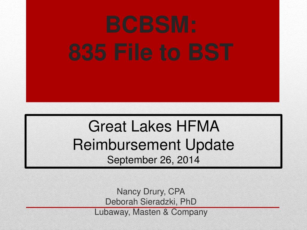 PPT - BCBSM: 835 File to BST PowerPoint Presentation, free download ...