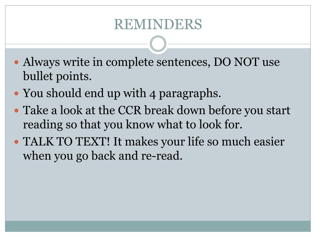 PPT - REMINDERS PowerPoint Presentation, free download - ID:5676686