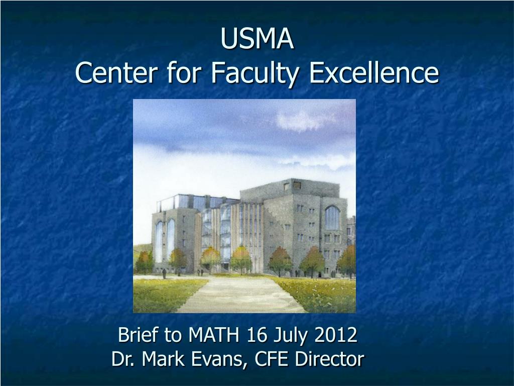 PPT - USMA Center for Faculty Excellence PowerPoint Presentation, free ...