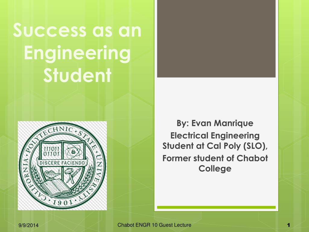 PPT - Success as an Engineering Student PowerPoint Presentation, free ...