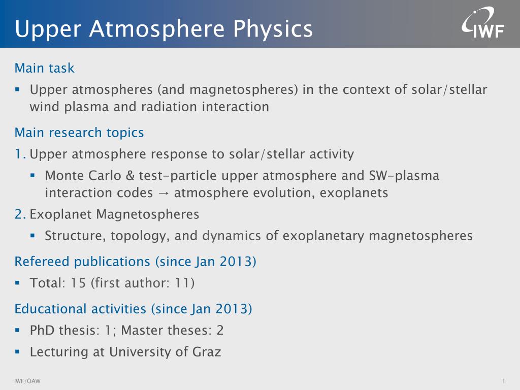 PPT - Upper Atmosphere Physics PowerPoint Presentation, free download ...