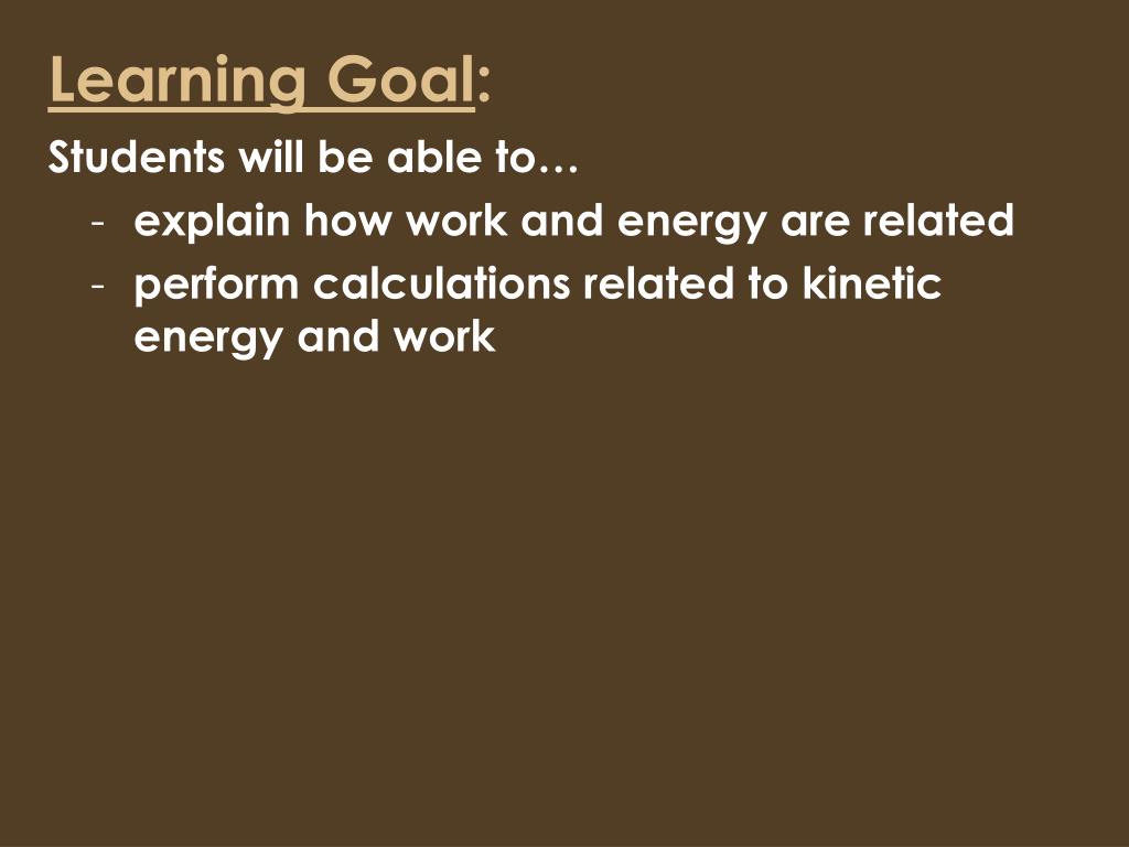 PPT - Learning Goal : PowerPoint Presentation, free download - ID:5679942