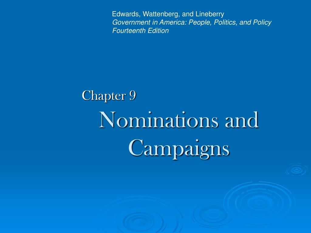 PPT - Nominations and Campaigns PowerPoint Presentation, free download ...