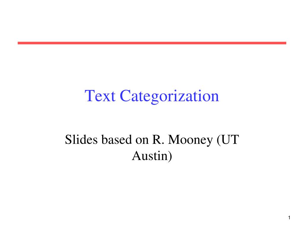 PPT - Text Categorization PowerPoint Presentation, free download - ID ...