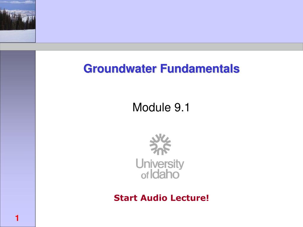 PPT - Groundwater Fundamentals PowerPoint Presentation, free download ...