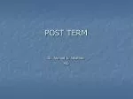 PPT - Post term Pregnancy PowerPoint Presentation, free download - ID ...