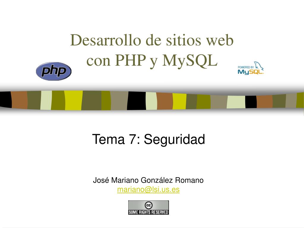 PPT - Desarrollo de sitios web con PHP y MySQL PowerPoint Presentation ...