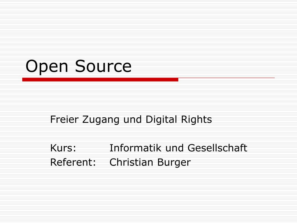 PPT - Open Source PowerPoint Presentation, free download - ID:5689423