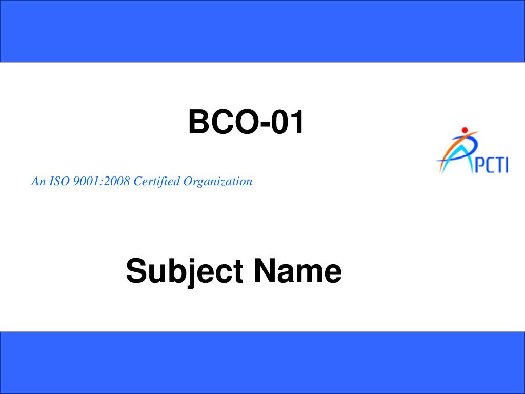 PPT - BCO-01 PowerPoint Presentation, free download - ID:5692026