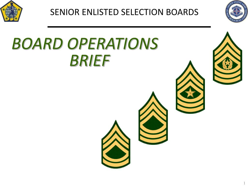 PPT - SENIOR ENLISTED SELECTION BOARDS PowerPoint Presentation, free ...