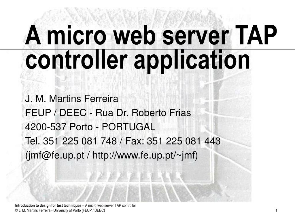 PPT - A micro web server TAP controller application PowerPoint ...