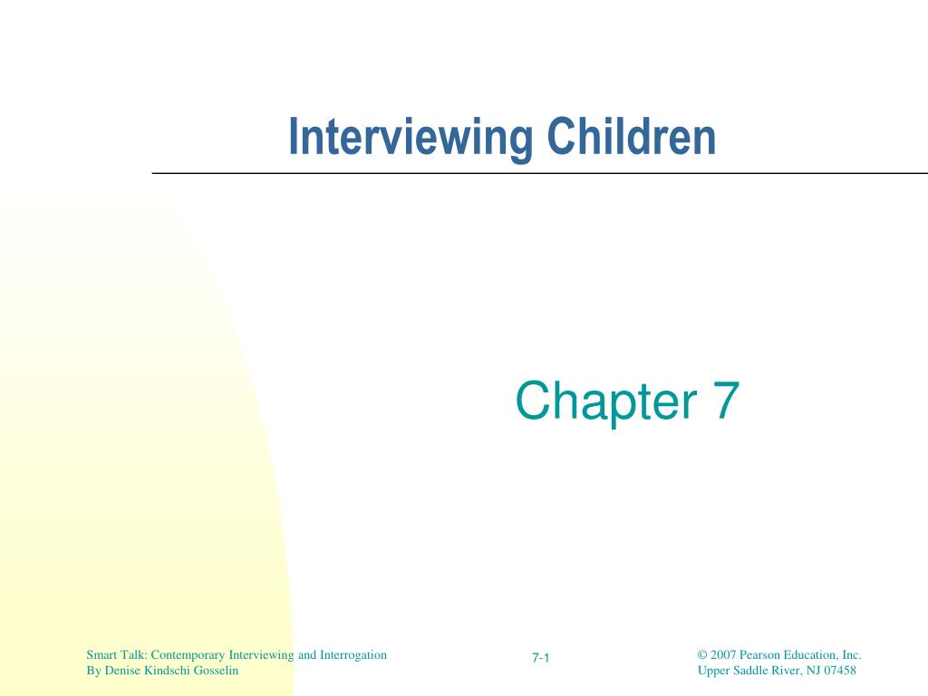 PPT - Interviewing Children PowerPoint Presentation, free download - ID ...