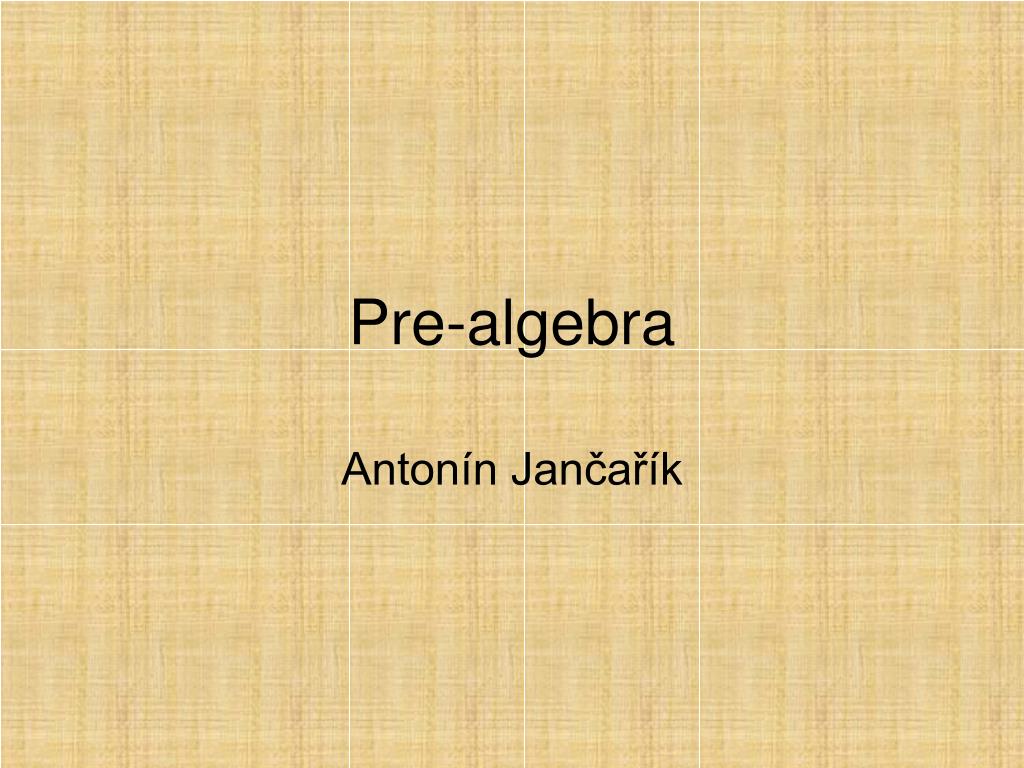 PPT - Pre-algebra PowerPoint Presentation, free download - ID:5697990