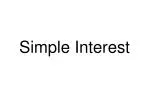 PPT - Simple Interest PowerPoint Presentation, free download - ID:5907886