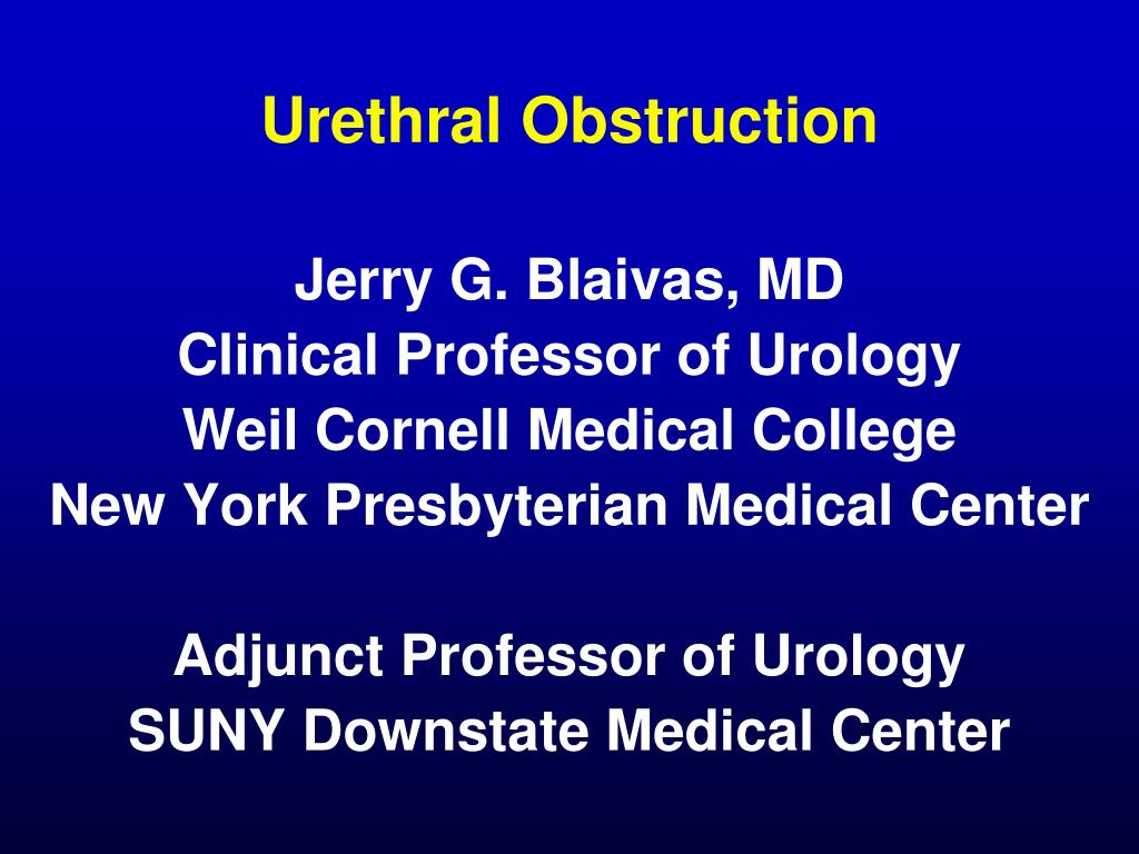 PPT - Urethral Obstruction PowerPoint Presentation, free download - ID ...