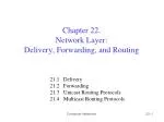 PPT - Network Layer Delivery Forwarding and Routing PowerPoint ...