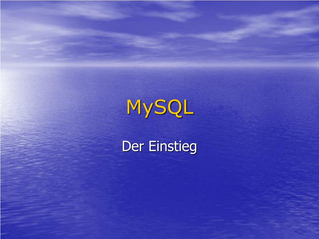 PPT - MySQL PowerPoint Presentation, free download - ID:5705513