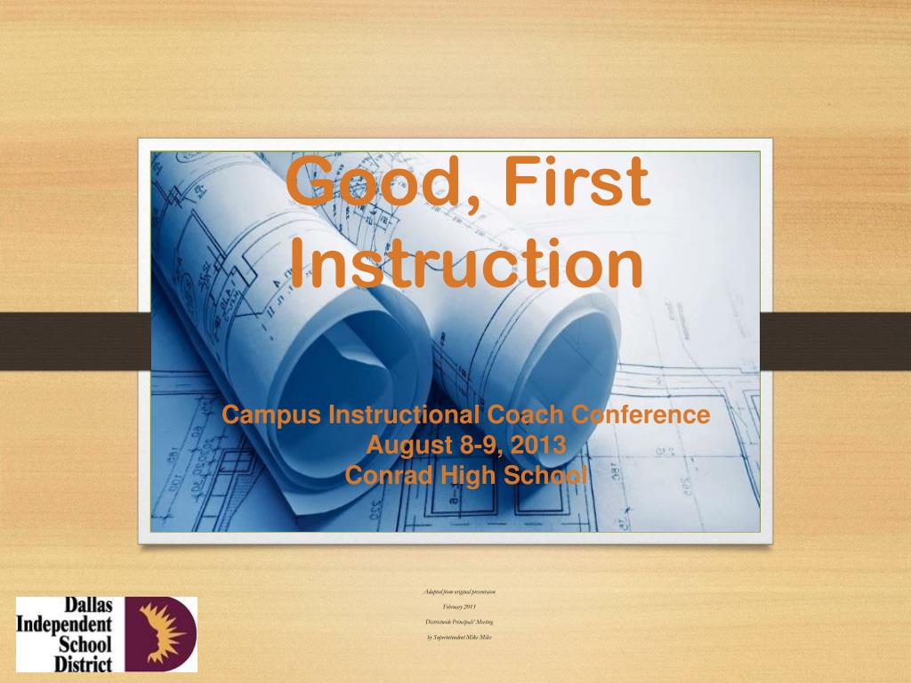PPT - Good, First Instruction PowerPoint Presentation, free download ...