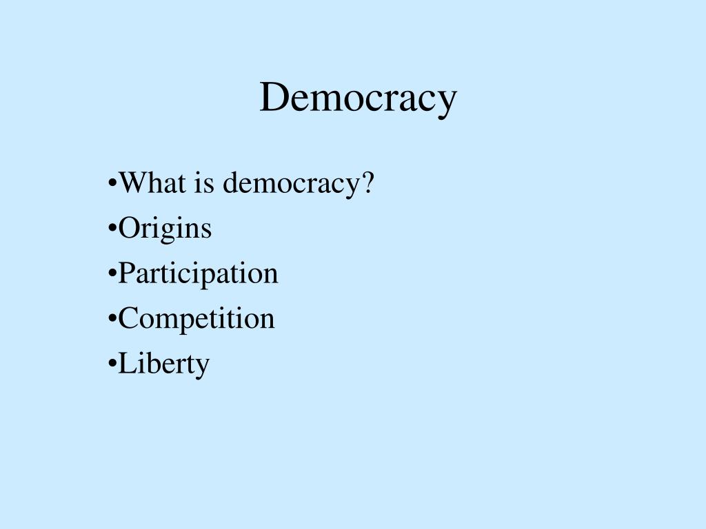 PPT - Democracy PowerPoint Presentation, free download - ID:5706328