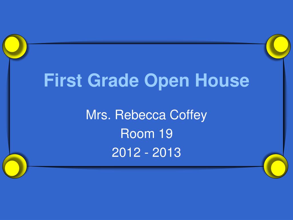 PPT - First Grade Open House PowerPoint Presentation, free download ...