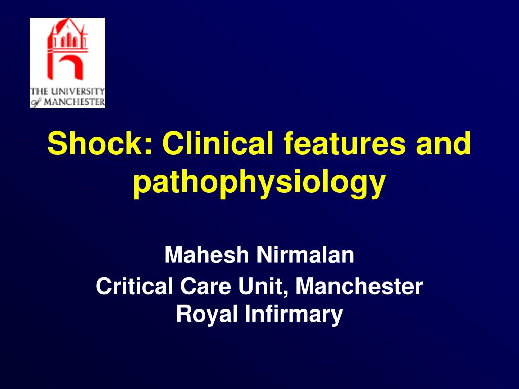 PPT - Shock: Clinical features and pathophysiology PowerPoint ...