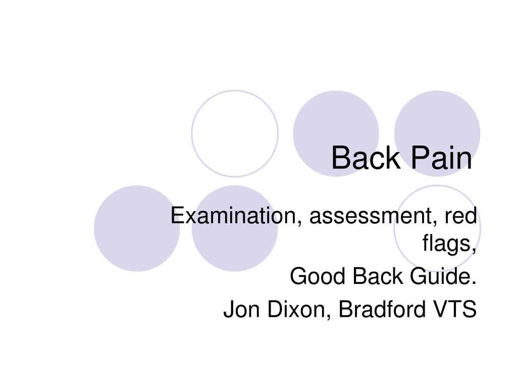PPT - Back Pain PowerPoint Presentation, free download - ID:5707716