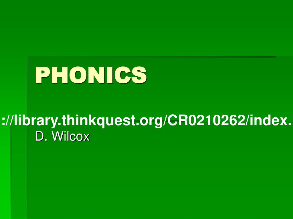 Ppt Phonics Powerpoint Presentation Free Download Id 5708051