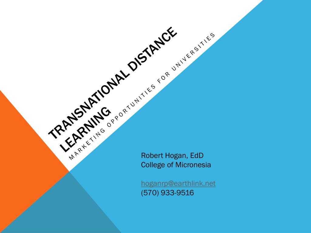 PPT - Transnational distance learning PowerPoint Presentation, free ...