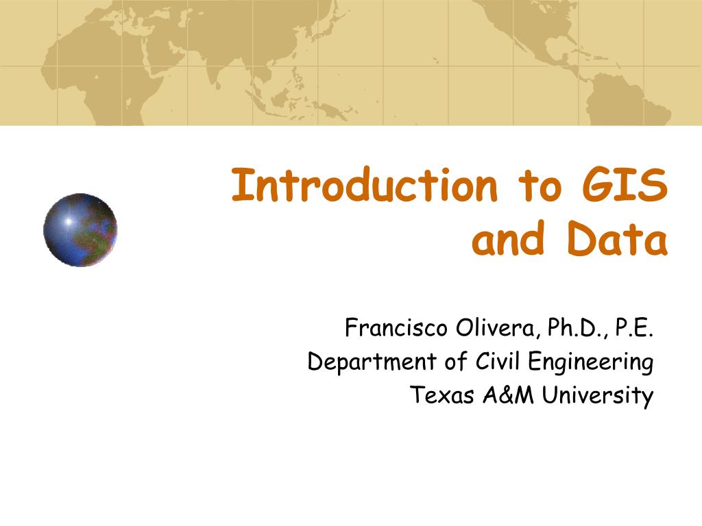 PPT - Introduction to GIS and Data PowerPoint Presentation, free ...