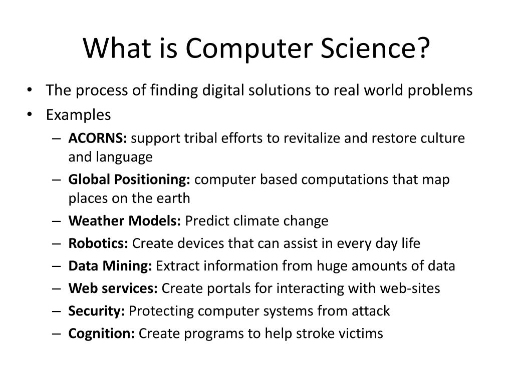 PPT - What is Computer Science? PowerPoint Presentation, free download ...