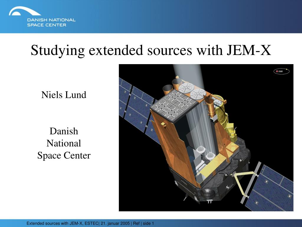 PPT - Studying extended sources with JEM-X PowerPoint Presentation ...