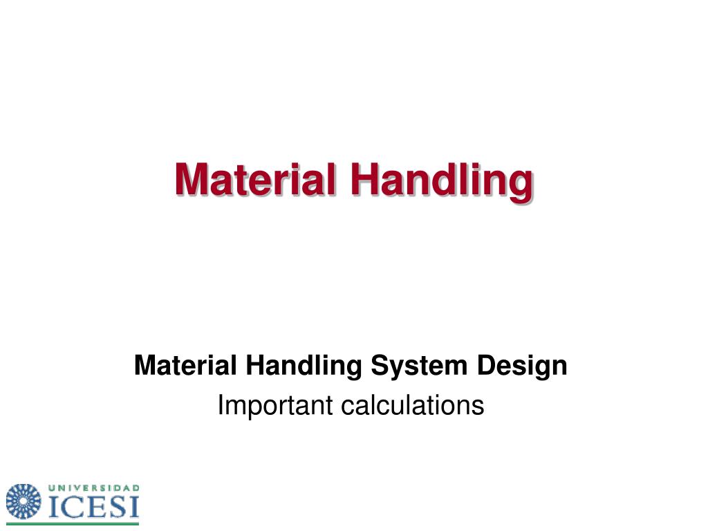 PPT - Material Handling PowerPoint Presentation, free download - ID:5714765