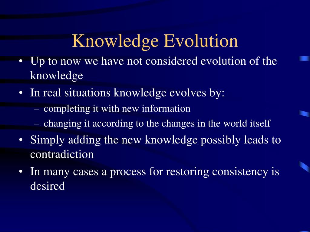 PPT - Knowledge Evolution PowerPoint Presentation, free download - ID ...