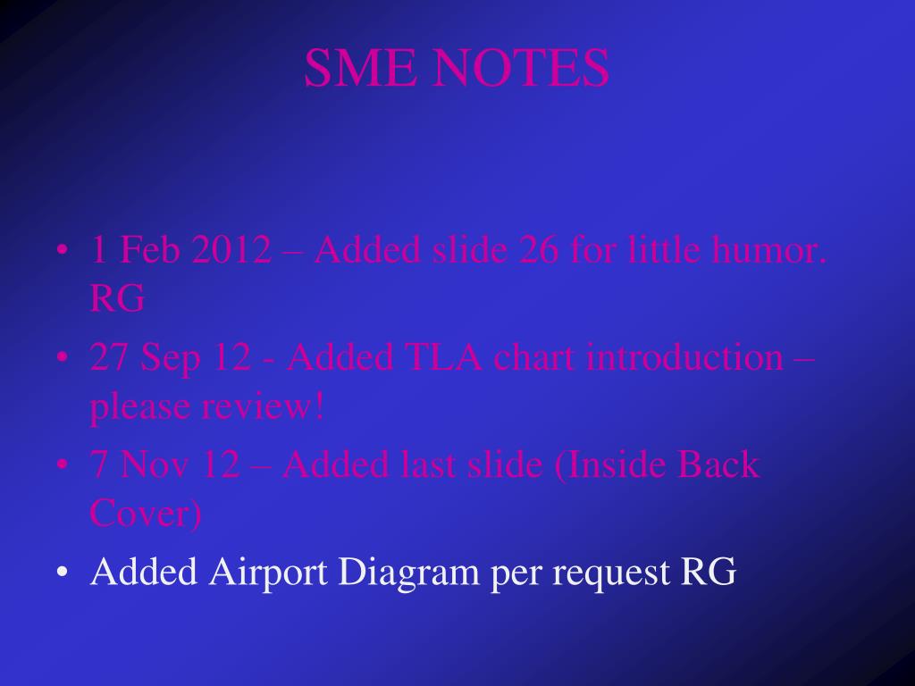 PPT - SME NOTES PowerPoint Presentation, free download - ID:5717390