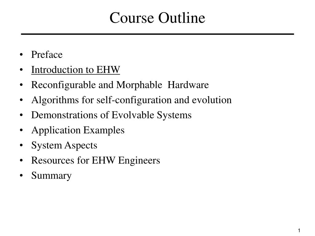 PPT - Course Outline PowerPoint Presentation, free download - ID:5717397